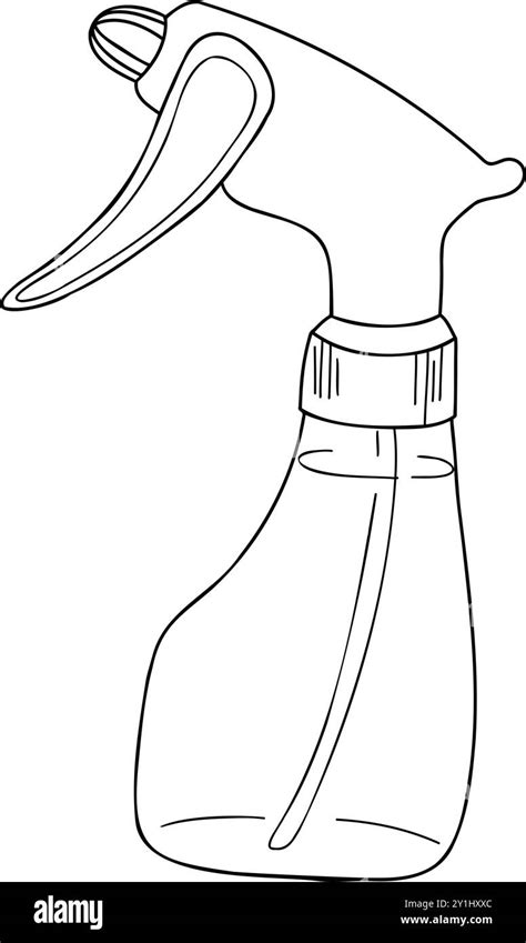 Gardening Tools Linear Icons And Doodles Sprayer Atomizer Irrigation