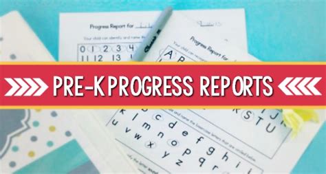 Pre K Progress Reports