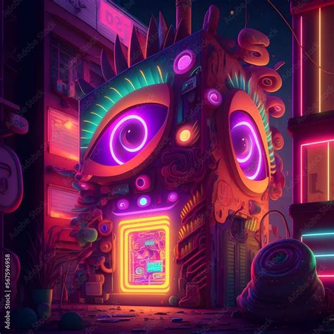 Enter The Void Acid Factory Psychadelic Weird Trippy 4k 8k Rendered In