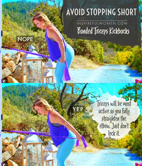 Standing Band Triceps Kickback Inspireful Women
