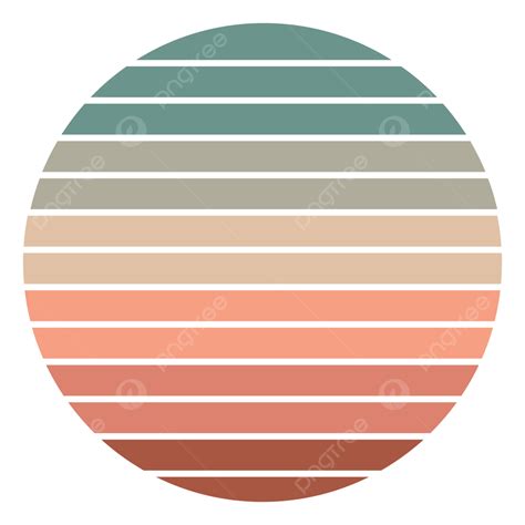 Retro Sunset Beach Vector Design Images Retro Sunset Vintage Template