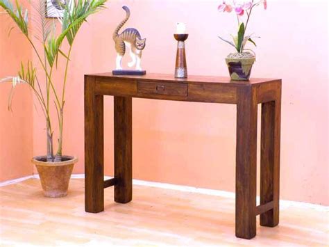 Cube Console Table Indian Solid Sheesham Wood Furniture Saraf Furniture