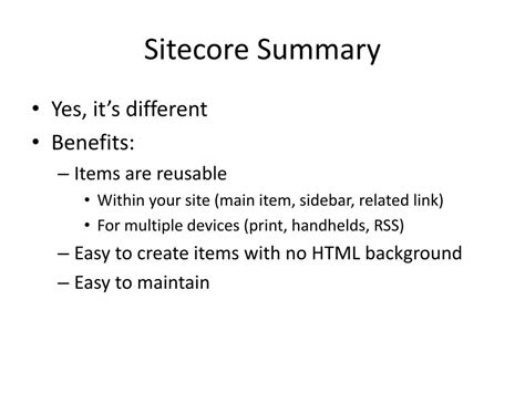 Ppt Sitecore Cms Powerpoint Presentation Free Download Id111139