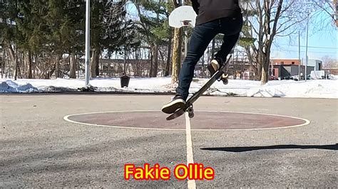 Sk8 Tricks 82 Fakie Ollie Youtube
