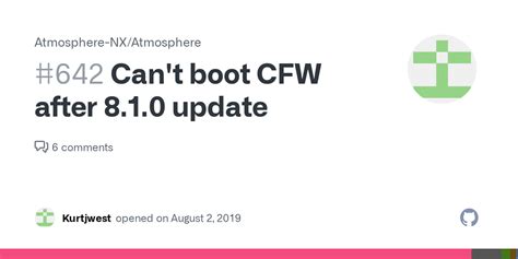 Can T Boot Cfw After Update Issue Atmosphere Nx