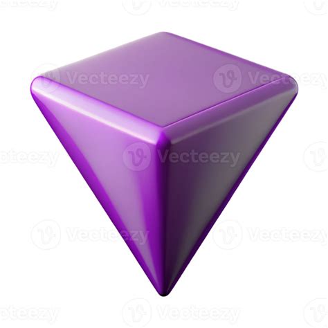 Memorable Tropical Triangle Pointing Down Single Weight Stroke Purple Geometric With