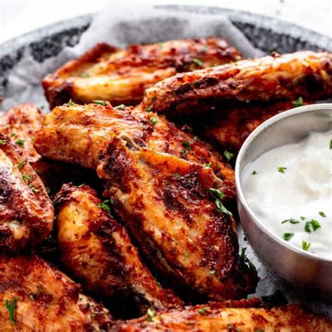 Crispy Air Fryer Chicken Wings With Baking Powder