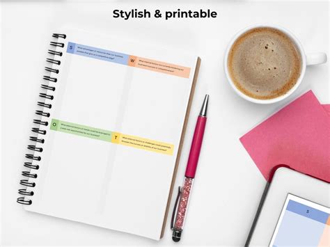 Swot Matrix Printable Form Business Analysis Decision Making Strategy Chart Organization Planner Swot Matrix Printable Form Business Analysis Decision Making Strategy Chart Organization Planner