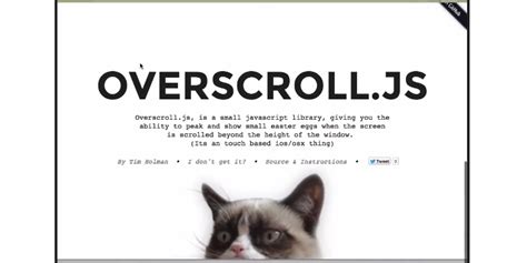 Overscrolljs Overscroll Easter Eggs Javascript Library Bypeople