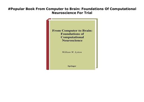 Popular Book From Computer To Brain Foundations Of Computational