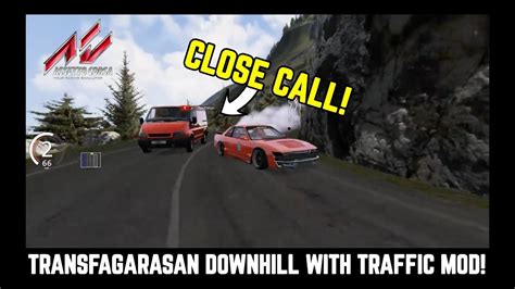 TRANSFAGARASAN DOWNHILL DRIFT WITH TRAFFIC Assetto Corsa PC MOD