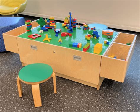 Discovery Activity Table With Storage Bins Library Furniture International
