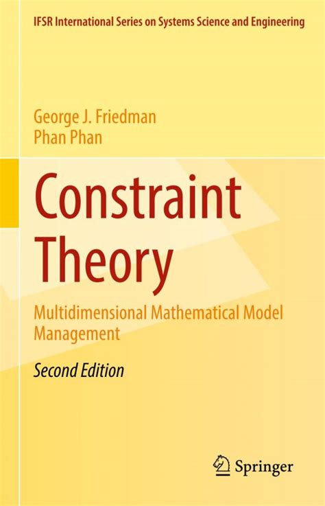 Constraint Theory Multidimensional Mathematical Model Management Second Edition Friedman