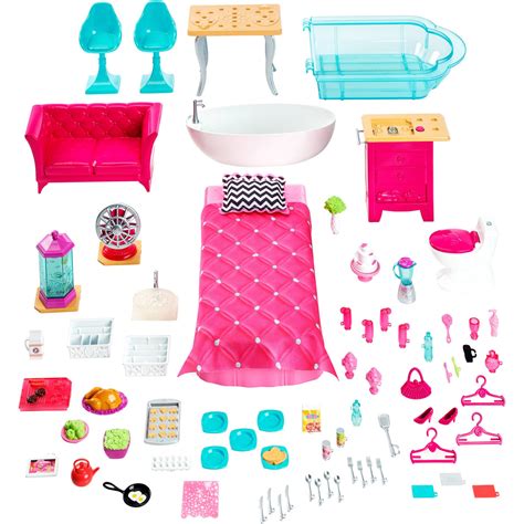 Barbie Estate Dreamhouse Playset With 70 Accessory Pieces Walmart