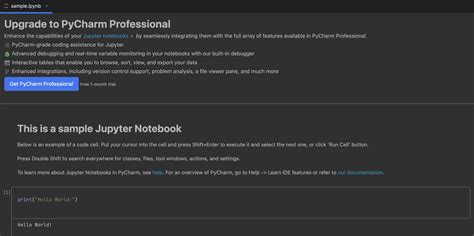 Jupyter Notebook Preview In Pycharm Community Pycharm Documentation
