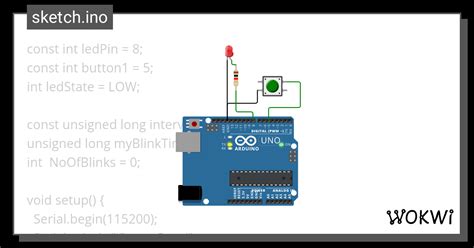Johnathonj Non Blocking Blinker 002 Wokwi Esp32 Stm32 Arduino Simulator