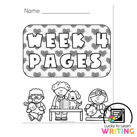 Lucky To Learn Writing Unit 1 Foundations Week 4 Cover Page Lucky