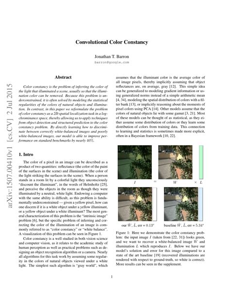 PDF Convolutional Color Constancy
