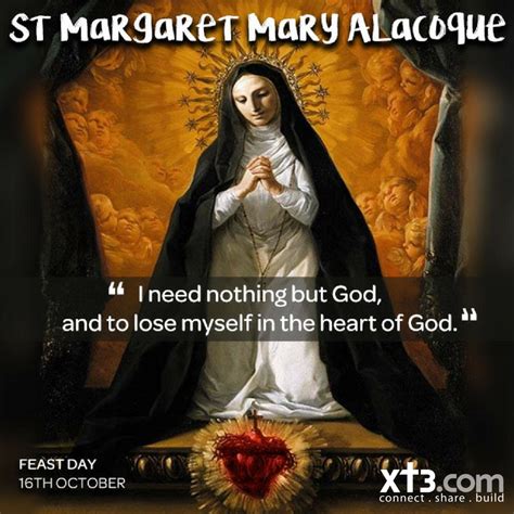 Happy Feast Day Of Saint Margaret Mary Alacoque The “beloved Disciple