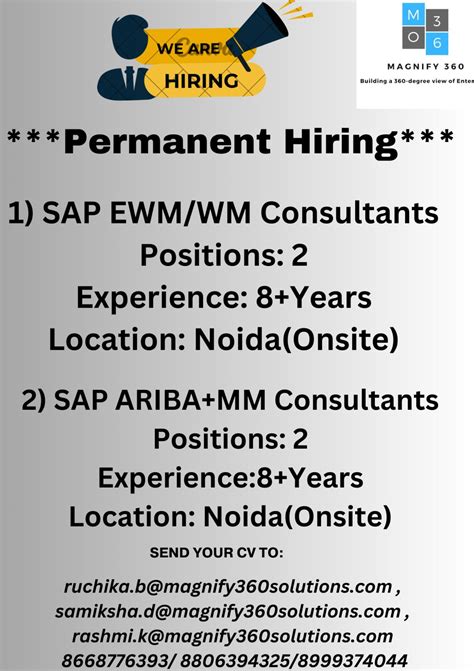 Rashmi Karandikar On Linkedin Sap Sapewm Sapmm Saps4hana Sapjobs