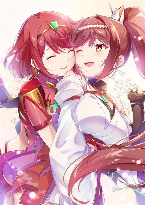 Pyra And Glimmer Xenoblade Chronicles And More Drawn By Ui Frara Danbooru