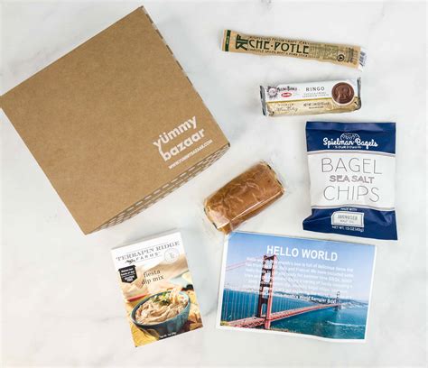 June 2018 Yummy Bazaar Subscription Box Review Mini Box Hello