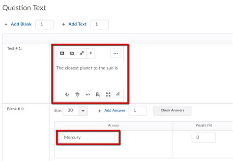 Questions Creating Fill In The Blanks Question