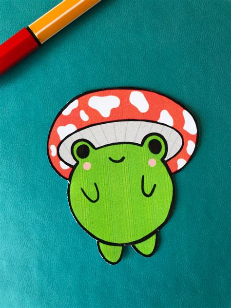 Lindas Pegatinas De Rana Kawaii Etsy España