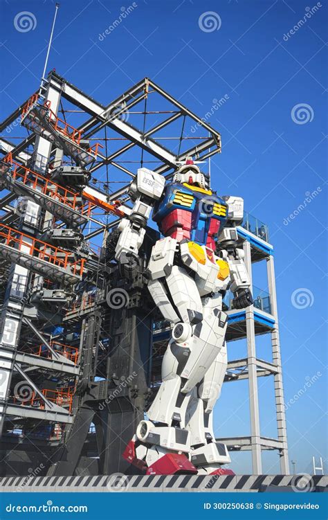 Gundam Factory Yokohama Meter Gundam Editorial Image Cartoondealer