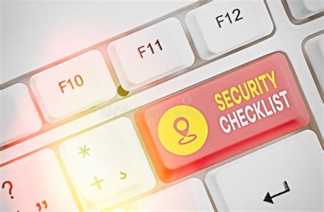 Writing Note Showing Security Checklist Business Photo Showcasing Protection Of Data And System