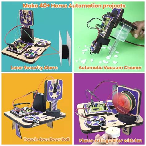 Tinkl Electronics And Robotics Kit Make 40 Home Automation Projects 100 Parts With Sensors