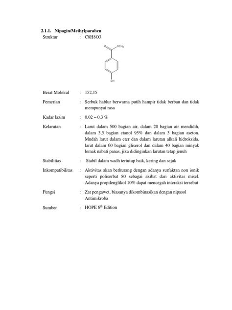 Nipagin Nipasol Pdf