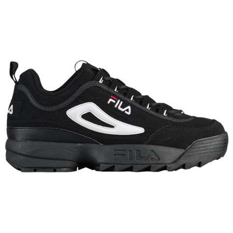Fila Disruptor Ii Mens Casual Shoes Blackwhitered