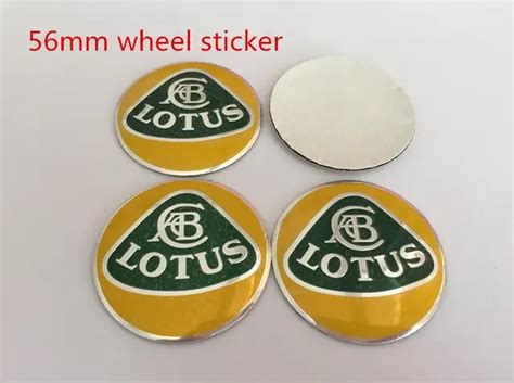 20pcs 56mm 60mm Lotus Logo Car Emblem Wheel Center Hub Cap Wheel Badge