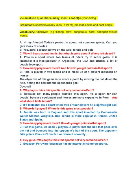 Acv S07 Week 07 Task Assignment A Not Very Common Sport In Peru