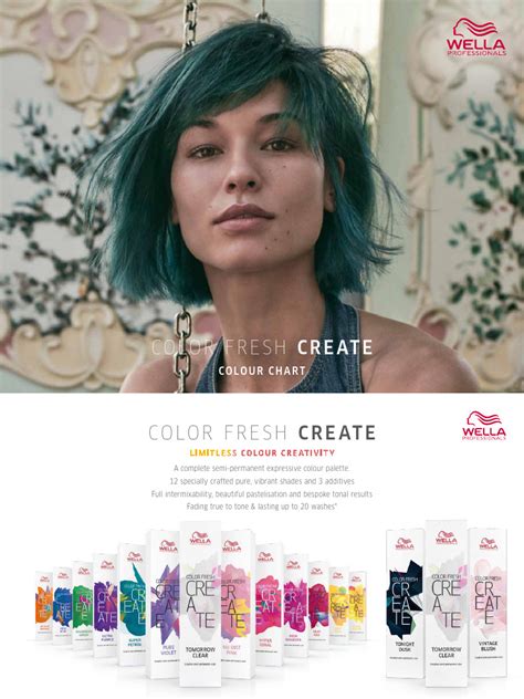 Wella Colour Fresh Create Chart Pdf Color Image Processing