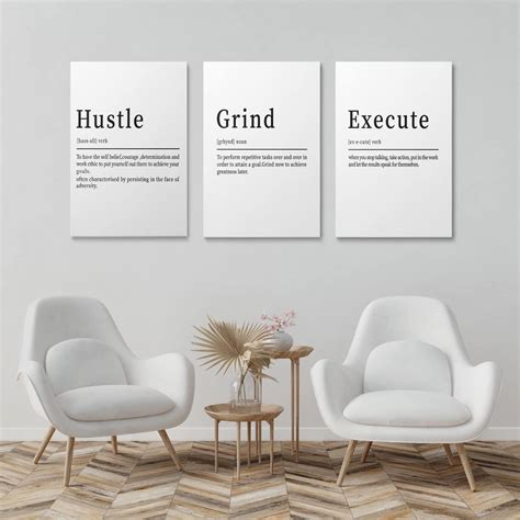 Amazon GUBIYU Motivational Wall Art Mens Office Decorations For