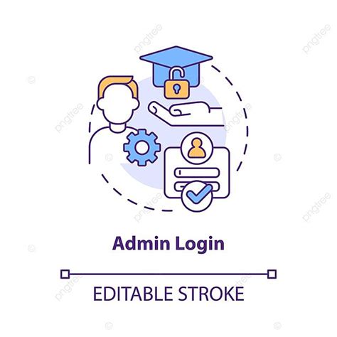 Admin Login Concept Icon Lms Illustration Icon Vector Lms Illustration Icon Png And Vector