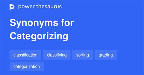 Categorizing Synonyms 473 Similar Words And Phrases