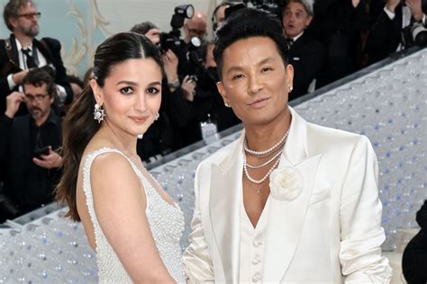 Alia Bhatt Drips In Pearls On Met Gala Red Carpet With Prabal Gurung Footwear News