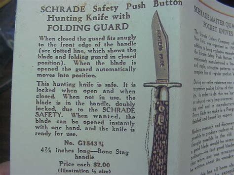 Schrade Switchblade Catalogs Pamphlet Copies Not Original Apple