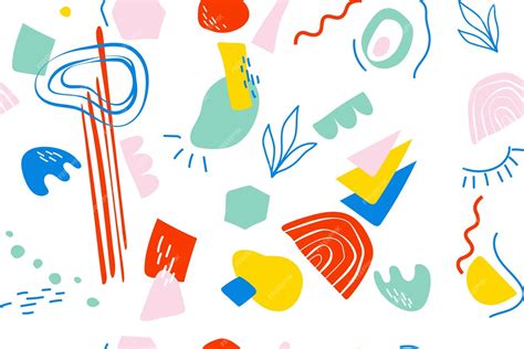 Free Vector Abstract Shapes Seamless Pattern