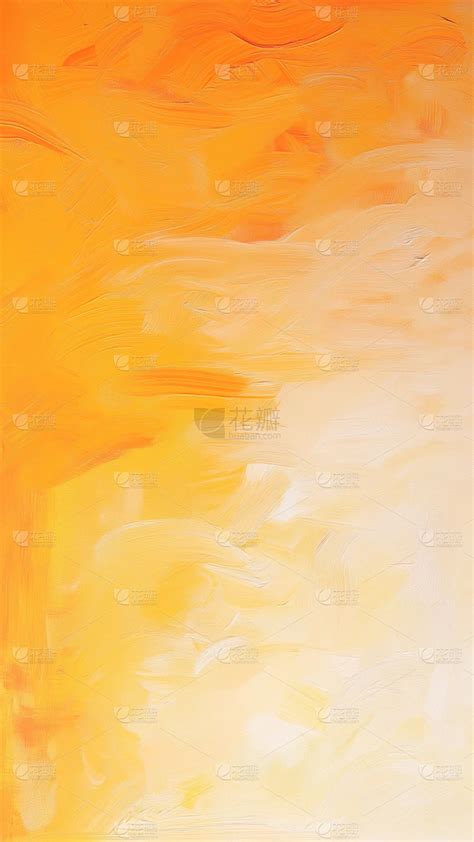 背景系列橙白色渐变油画背景素材 花瓣网