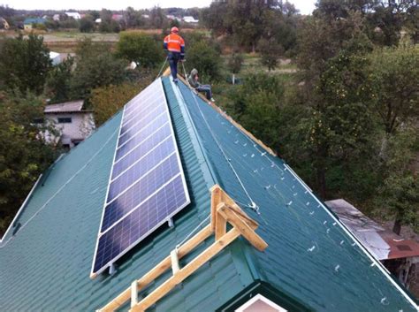 Солнечная установка 10 кВт, готовый объект, компания Utem Solar, Украина.
