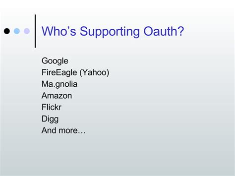 Openid And Oauth An Introduction Ppt