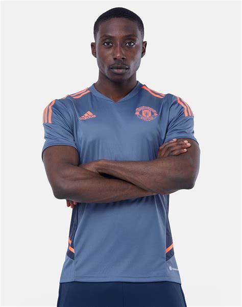 Adidas Adult Manchester United 22 23 Training T Shirt Blue Life Style Sports IE