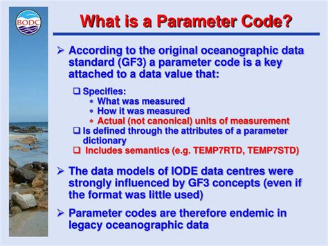 Ppt The Bodc Parameter Markup And Usage Vocabulary Semantic Model