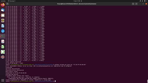 Unable To Configure Any Sensor With Metahub Except Accelerometer