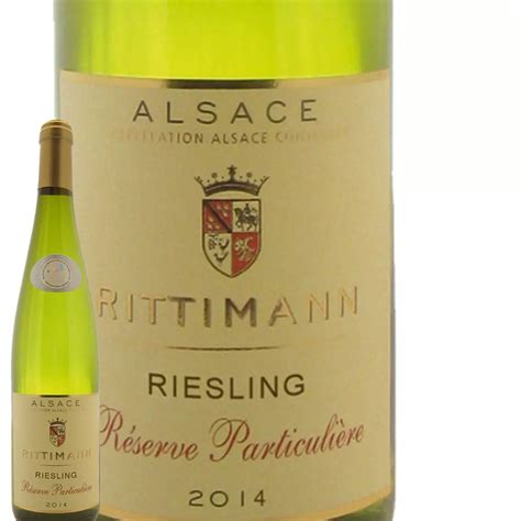 Rittimann Riesling Réserve Particulière Blanc 2014 pas cher - Auchan.fr