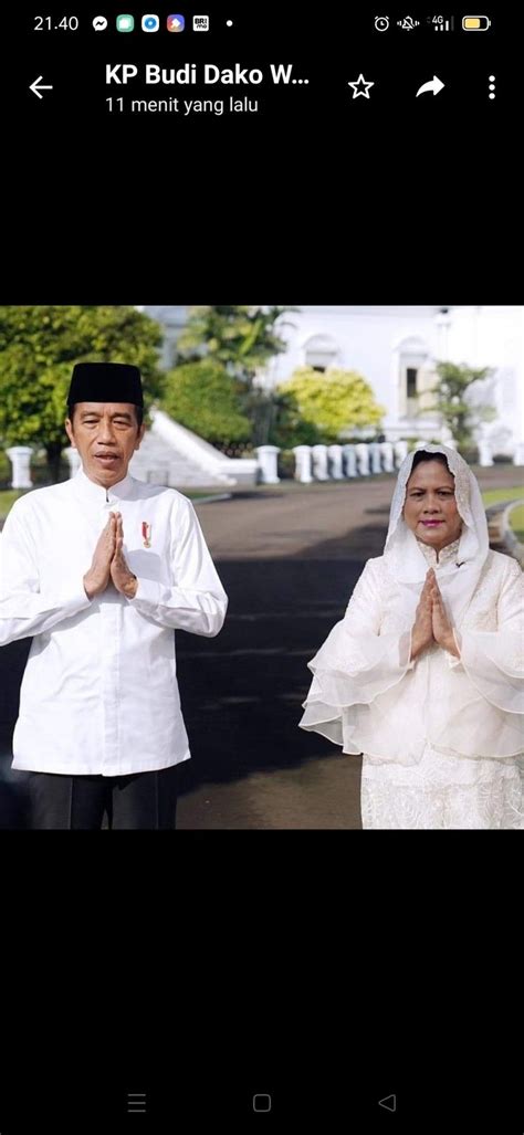 Presiden Jokowi Dan Ibu Negara Beri Ucapan Idul Fitri H